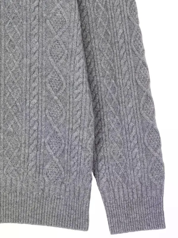 STUDIO TOMBOY Cable Knit V-neck Sweater