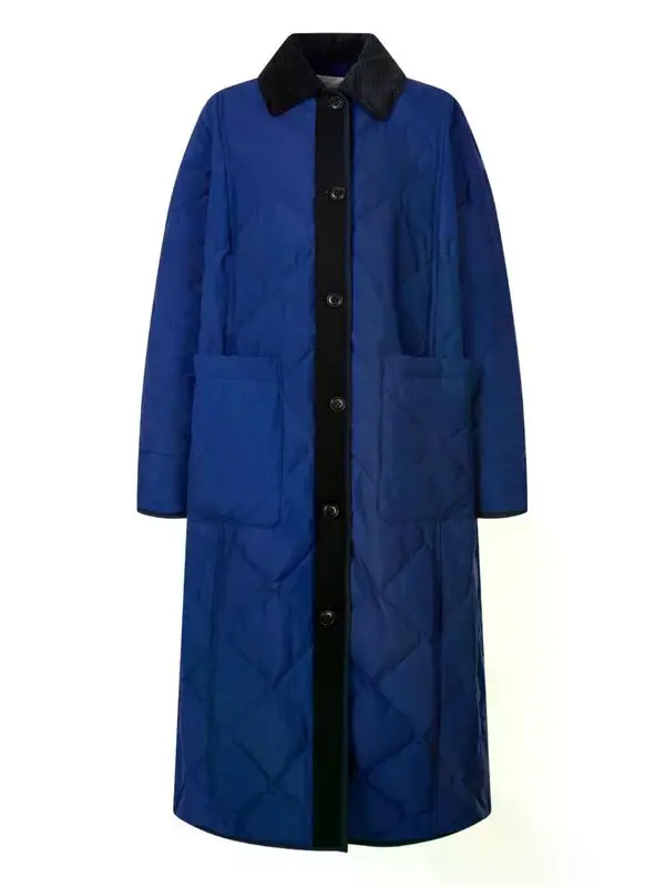STUDIO TOMBOY Corduroy-collar Quilted Coat