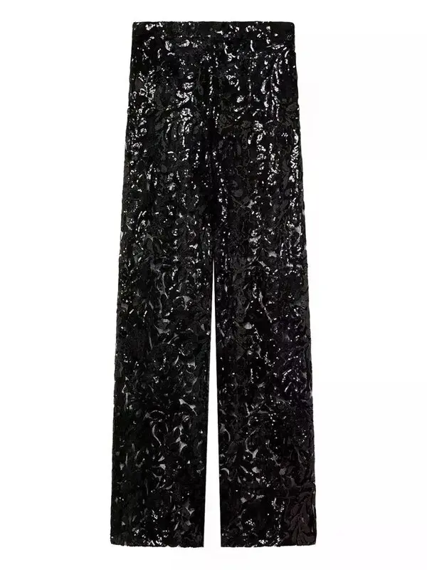 GOLDEN GOOSE Sequined Wide-leg Trousers