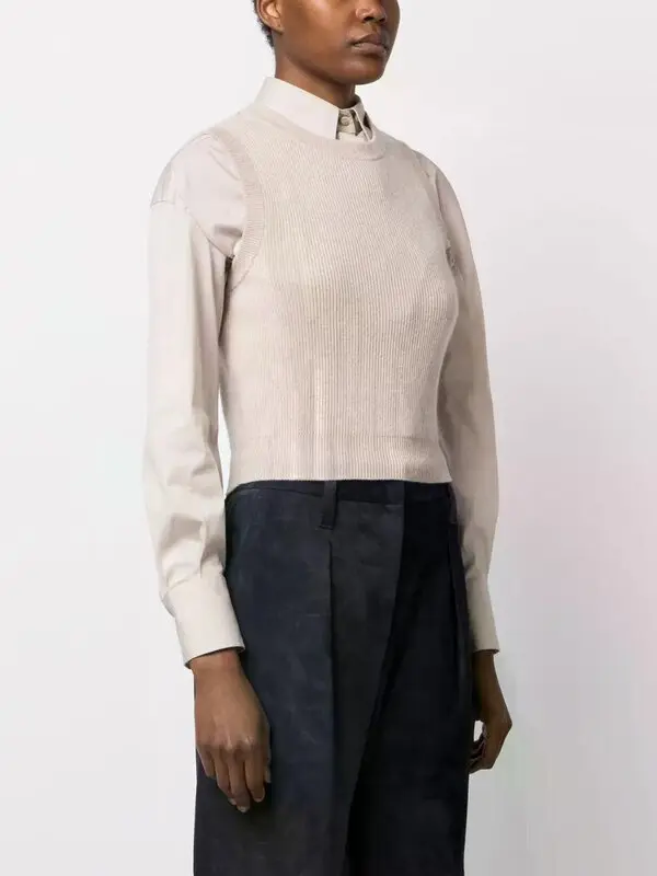 Brunello Cucinelli Ribbed-knit Sleeveless Sweater