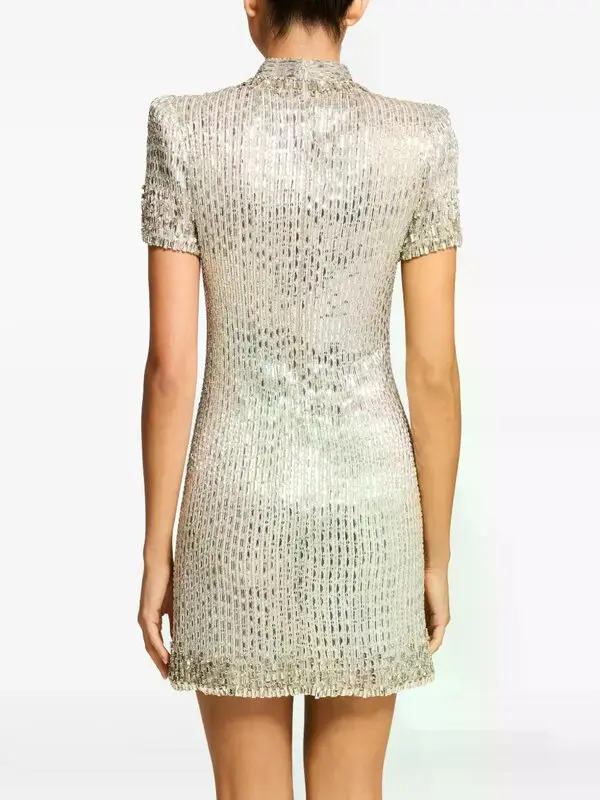 Jenny Packham Kitty Sequin-embellished Turtleneck Mini Dress