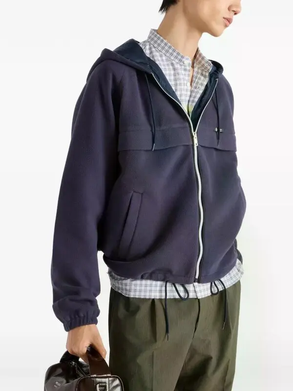 Prada Hooded Raglan Sleeve Jacket