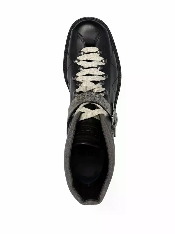 Bally Lace-up Leather Boots