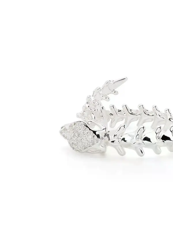 SHAUN LEANE Sterling Serpent's Trace Diamond Wrap Ring - Silver