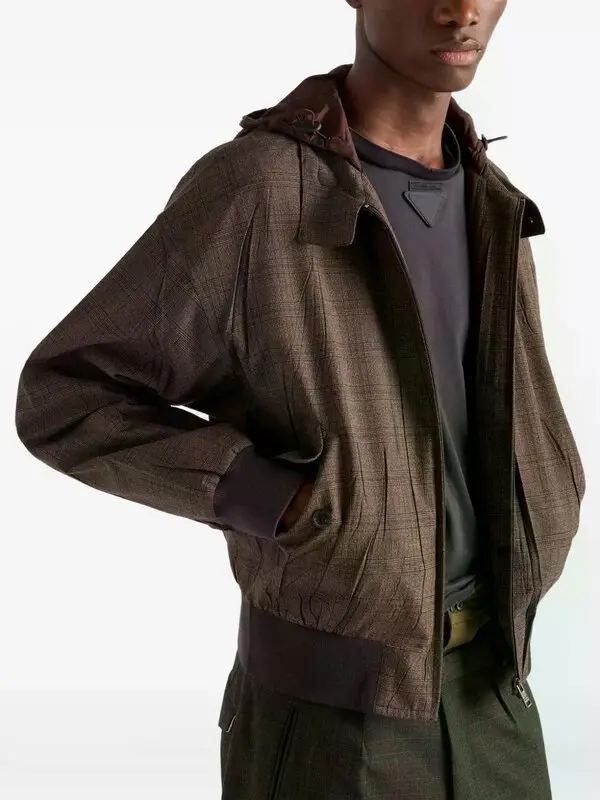 Prada Hooded Flap-pocket Jacket
