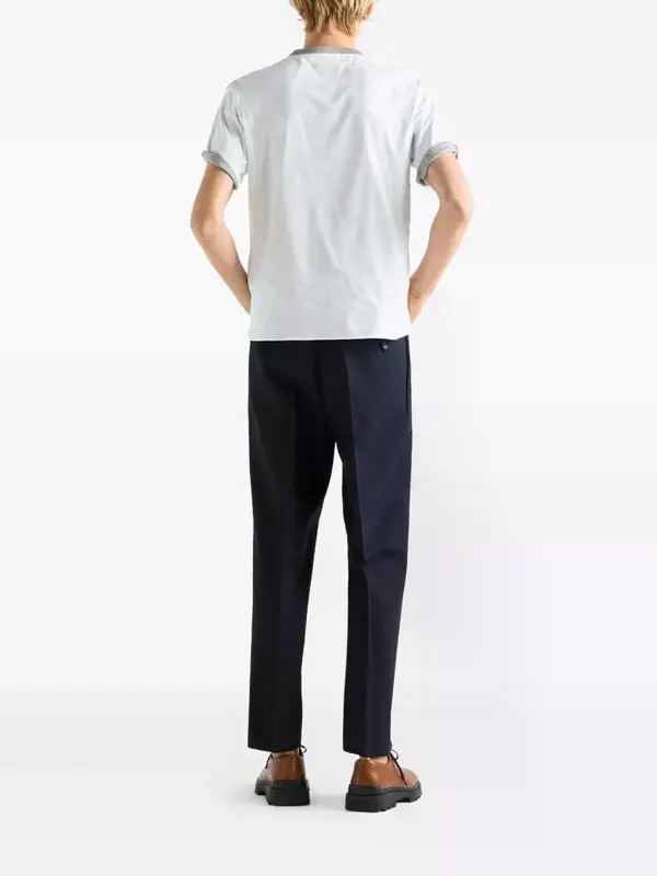 Prada Logo-detail T-shirt - Grey