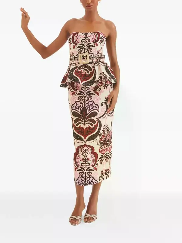 Cara Cara Sienna Patterned Pencil Skirt