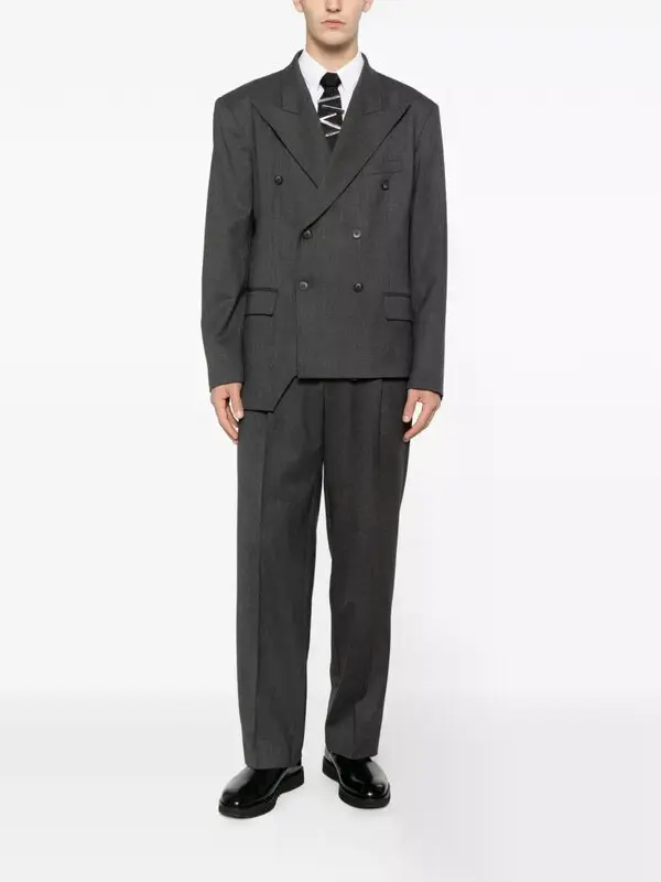 MEDEEA Trapezoid Asymmetrical Blazer