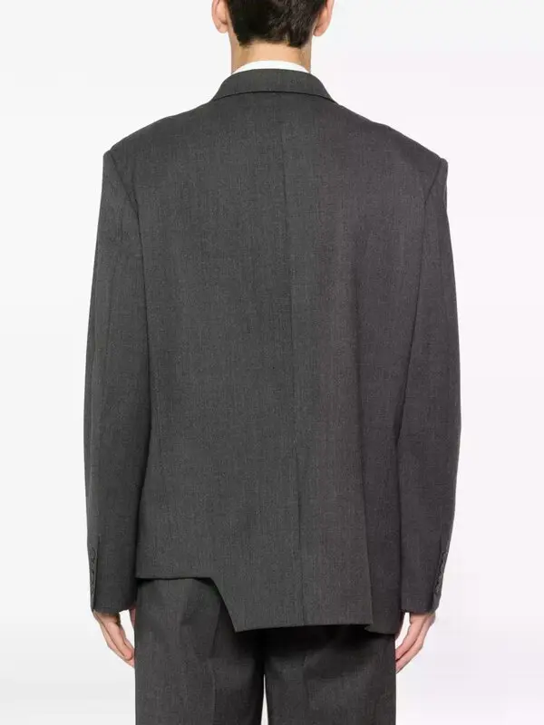 MEDEEA Trapezoid Asymmetrical Blazer