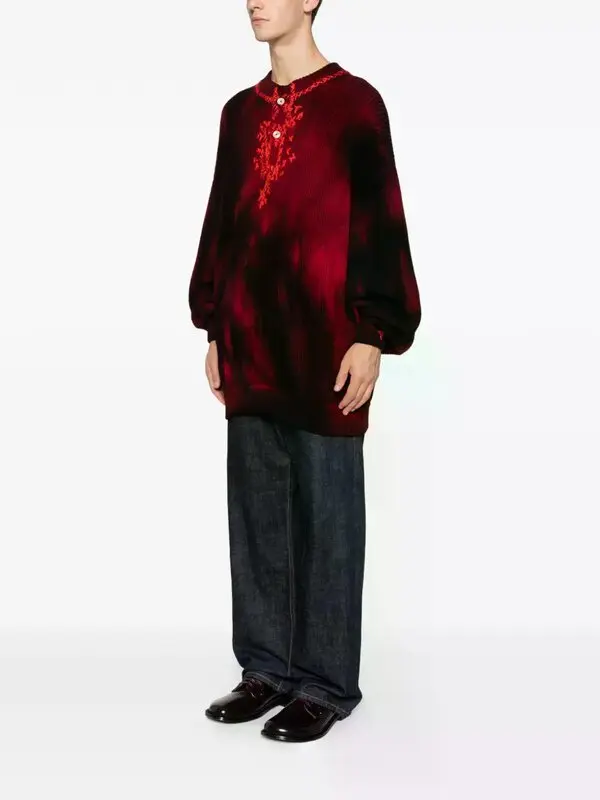 A.N.G.E.L.O. VINTAGE CULT Embroidered Buttoned Sweater
