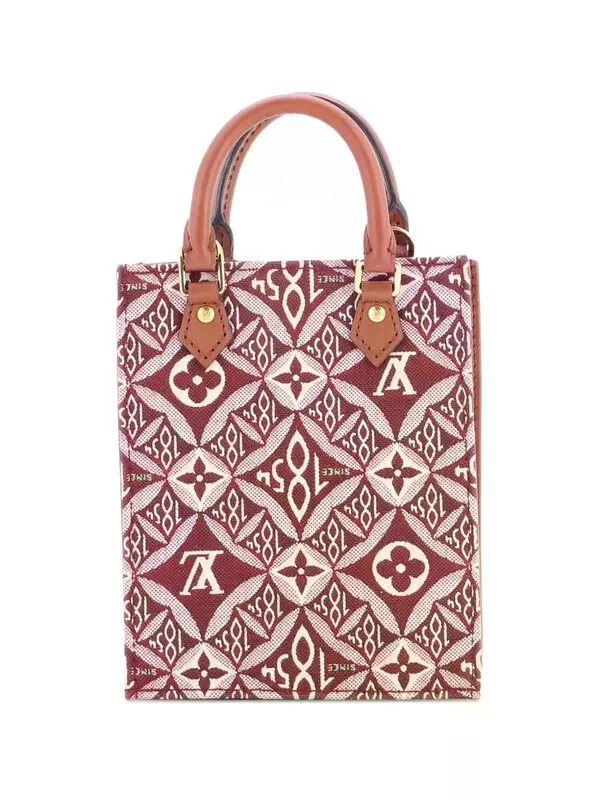 LOUIS VUITTON Petit Sac Plat Limited Edition Since 1854 Monogram Jacquard Crossbody Bag - Red
