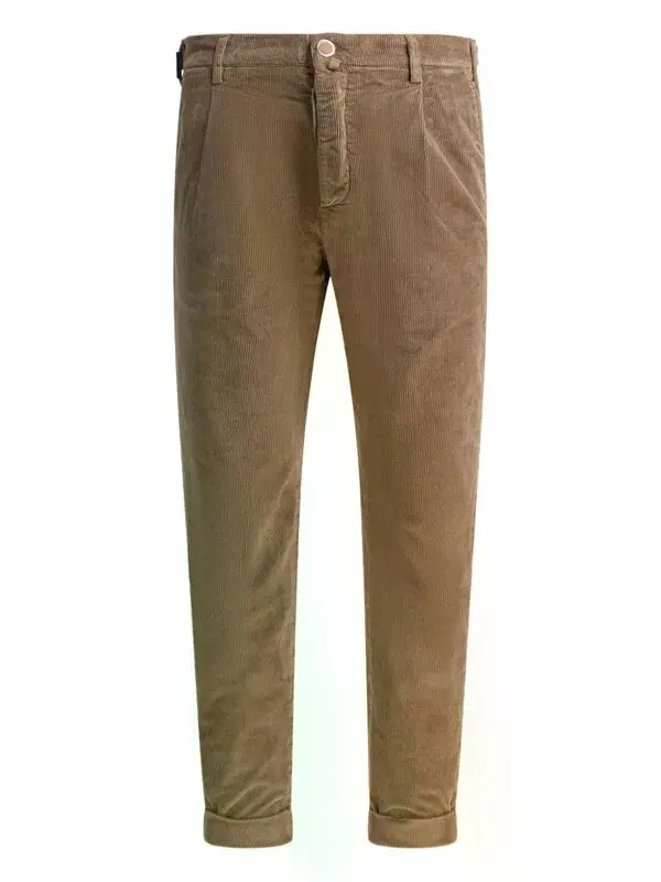 Jacob Cohen Corduroy Pleated Trousers - Brown