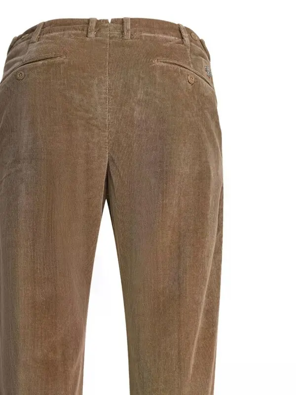 Jacob Cohen Corduroy Pleated Trousers - Brown