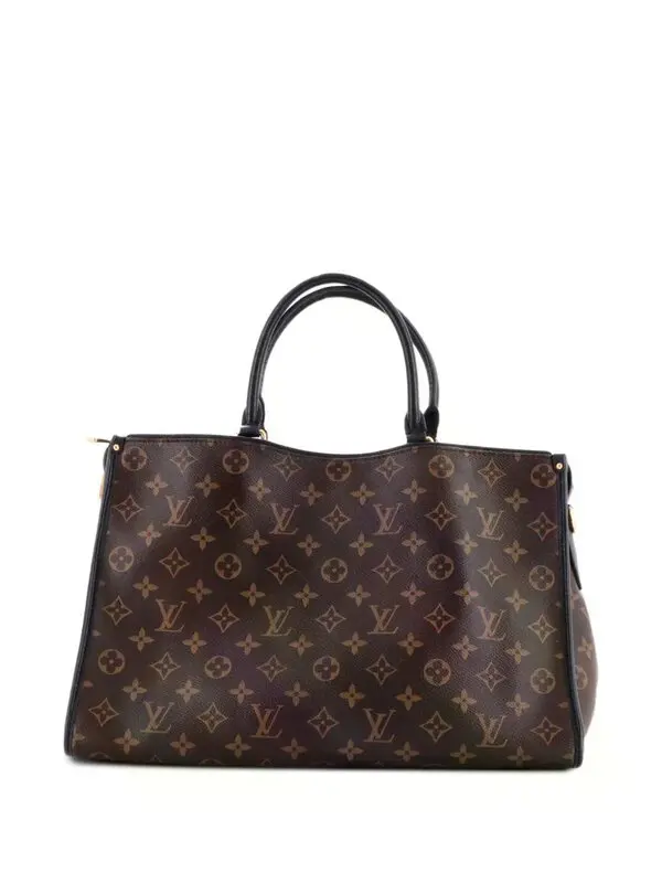 LOUIS VUITTON Popincourt Nm Handbag Monogram Canvas With Leather - Black