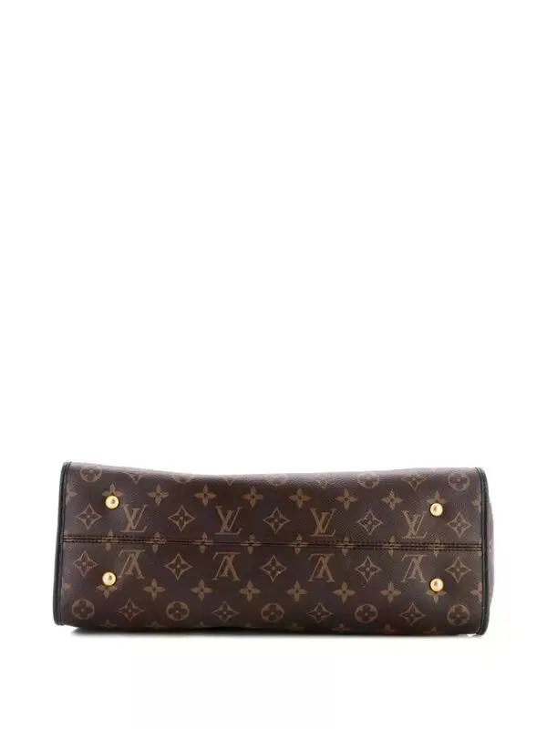 LOUIS VUITTON Popincourt Nm Handbag Monogram Canvas With Leather - Black