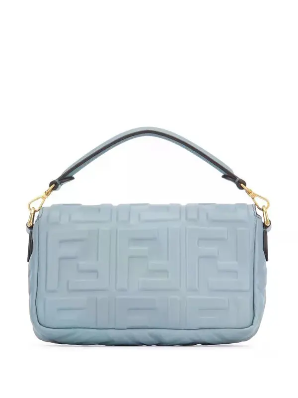 Fendi Mini Baguette Embossed-logo Shoulder Bag