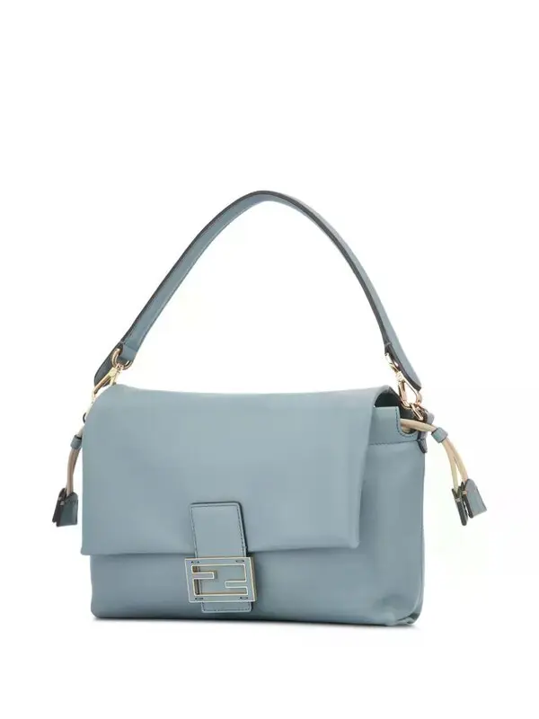 Fendi Mamma Baguette Medium Shoulder Bag - Blue