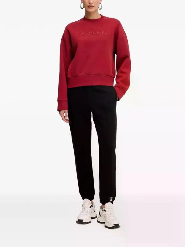 Patrizia Pepe Logo-lettering Crew-neck Sweatshirt
