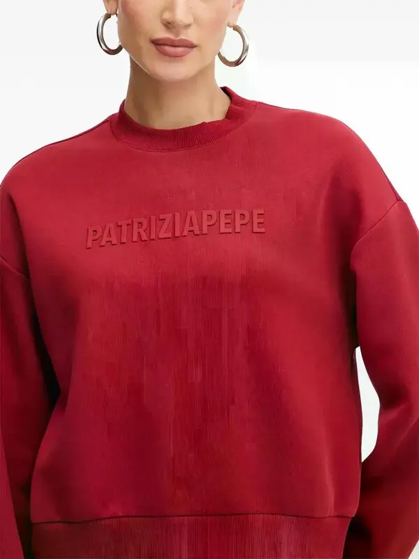 Patrizia Pepe Logo-lettering Crew-neck Sweatshirt