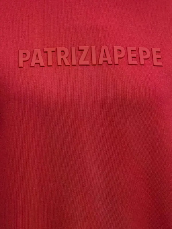 Patrizia Pepe Logo-lettering Crew-neck Sweatshirt