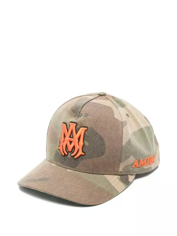 Amiri Ma Outline Camouflage Cap - Green