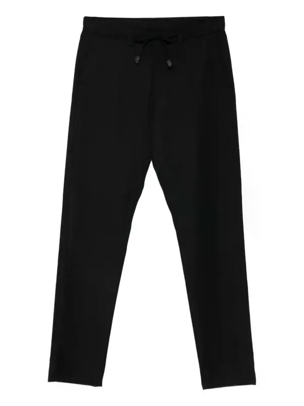 Canali Drawstring Trousers - Black