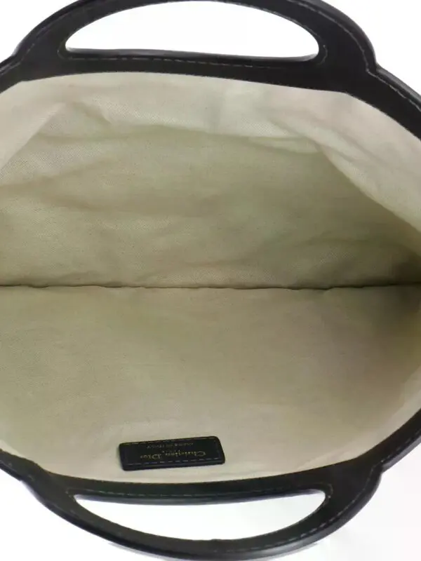 Dior Fold Over Oblique Canvas Clutch Bag