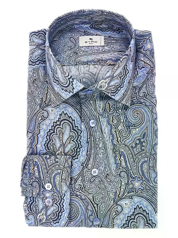 Etro Paisley-print Shirt - Blue