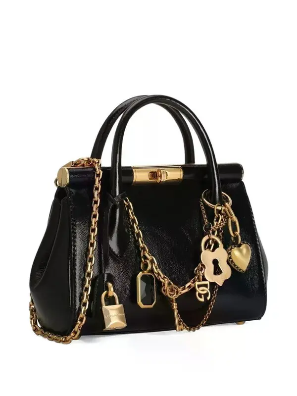 Dolce & Gabbana Charm-detail Tote Bag - Black