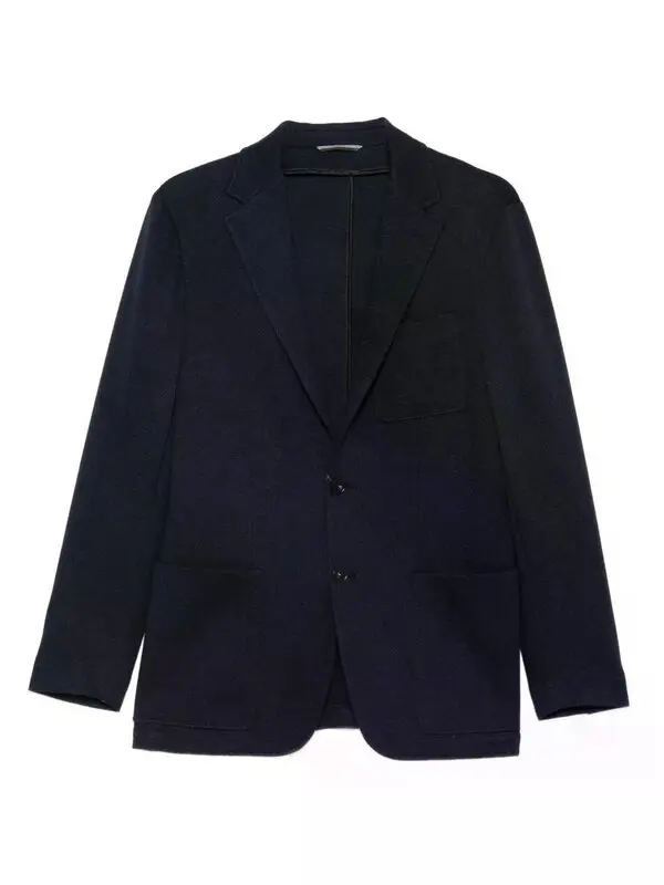 Canali Patch-pocket Two-button Blazer - Blue