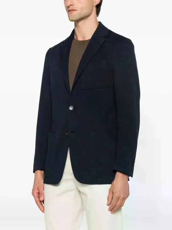 Canali Patch-pocket Two-button Blazer - Blue