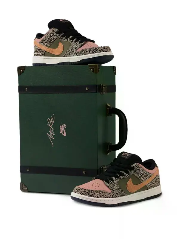 Nike X Arts-rec Animal-print Dunk Sneakers - Neutrals