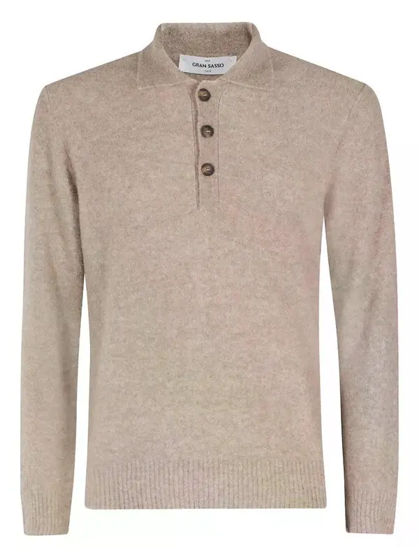 GRAN SASSO Buttoned Collared Polo Shirt