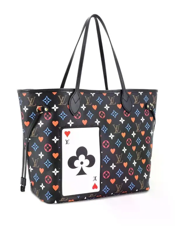 LOUIS VUITTON Neverfull Nm Limited Edition Game On Multicolor Monogram Mm Tote Bag - Black