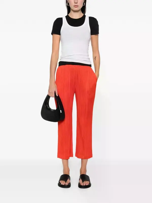 Issey Miyake Pleated Straight Trousers