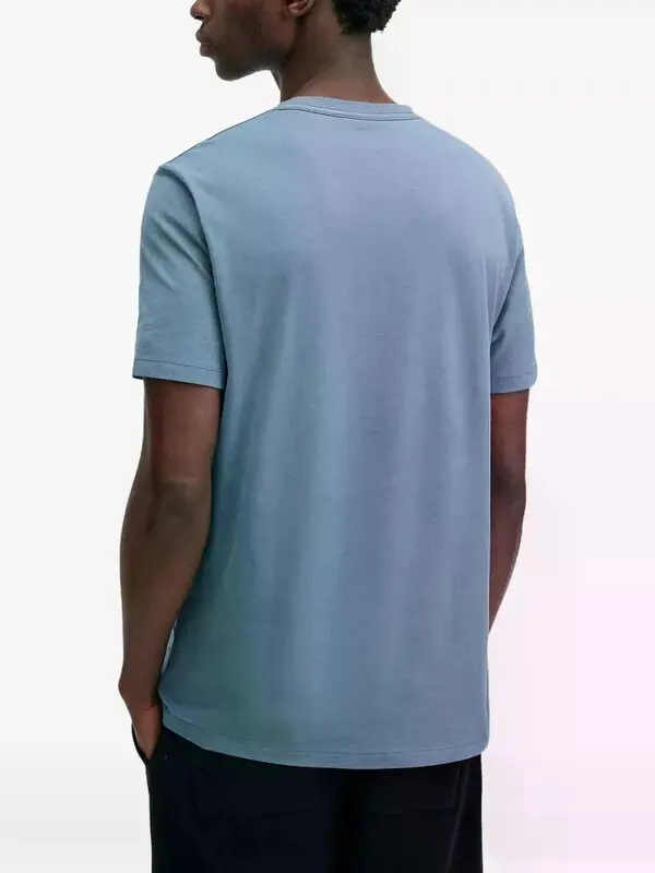 ALLSAINTS Brace Logo-embroidered Round-neck T-shirt - Blue