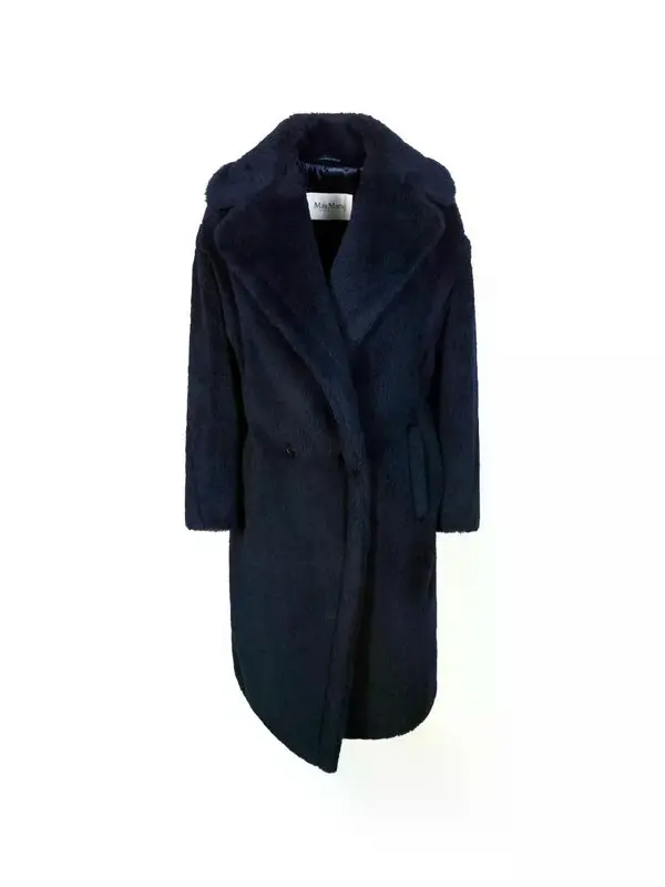 Max Mara Teddy Bear Icon Oversized Double-breasted Coat - Blue