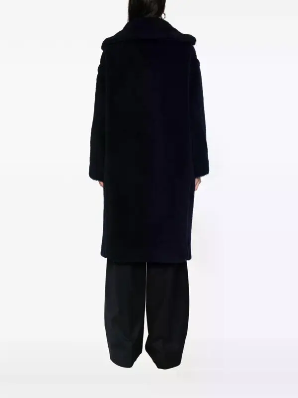 Max Mara Teddy Bear Icon Oversized Double-breasted Coat - Blue