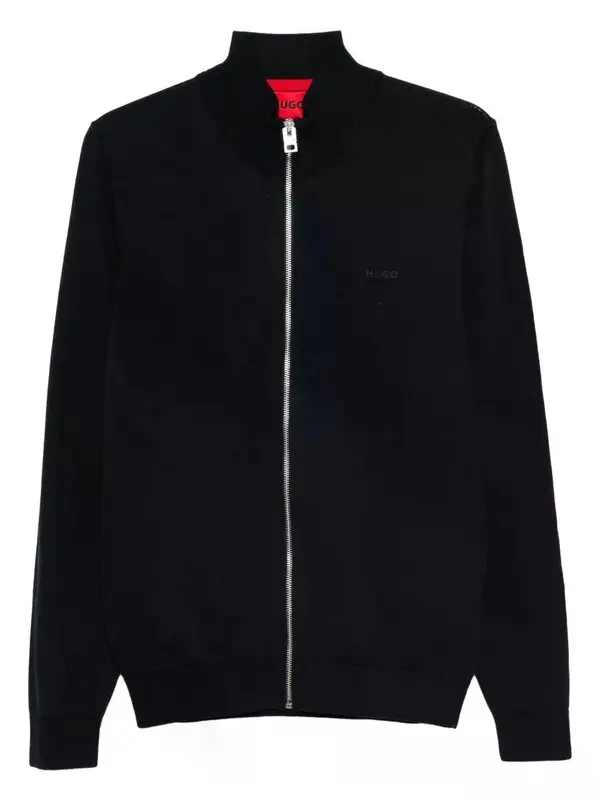 Hugo San Jacomo Zip Through Mock Neck Cardigan