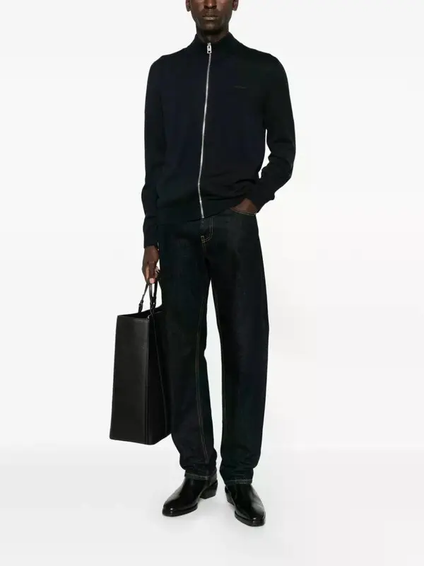 Hugo San Jacomo Zip Through Mock Neck Cardigan