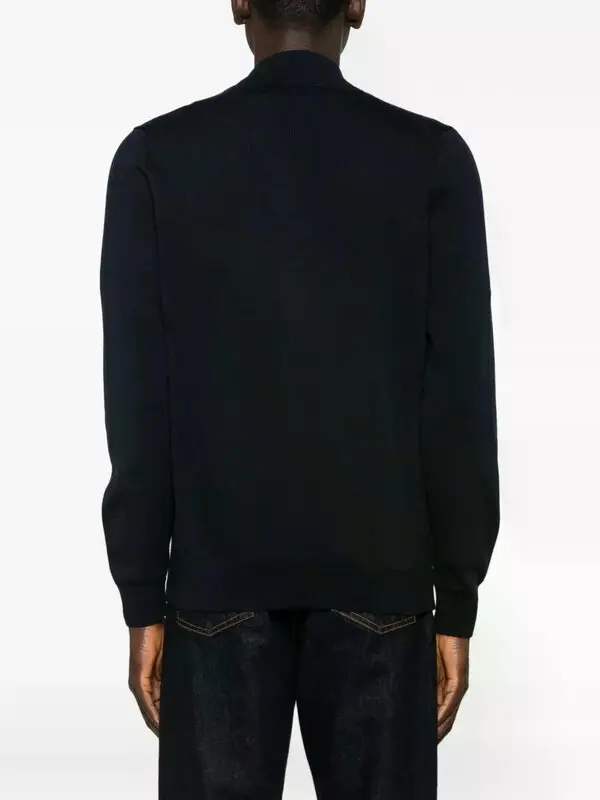 Hugo San Jacomo Zip Through Mock Neck Cardigan