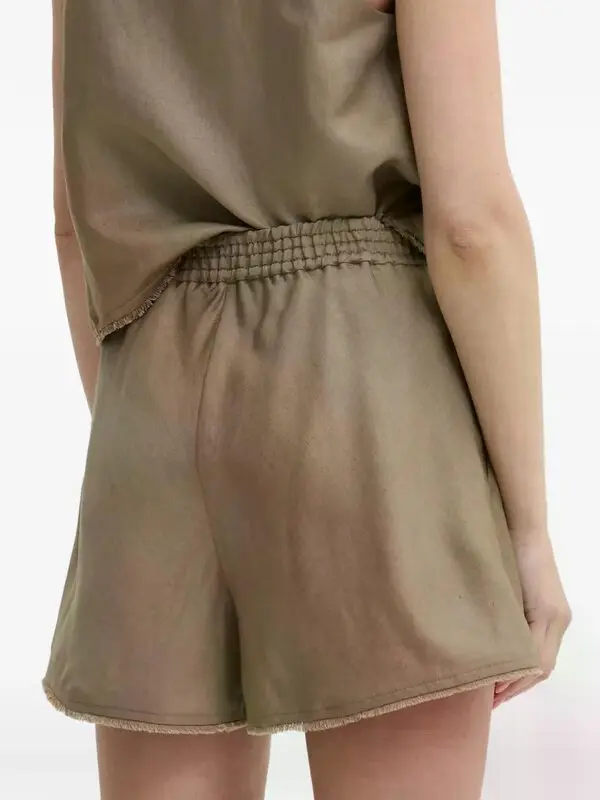 IVY OAK Elasticated Frayed Shorts