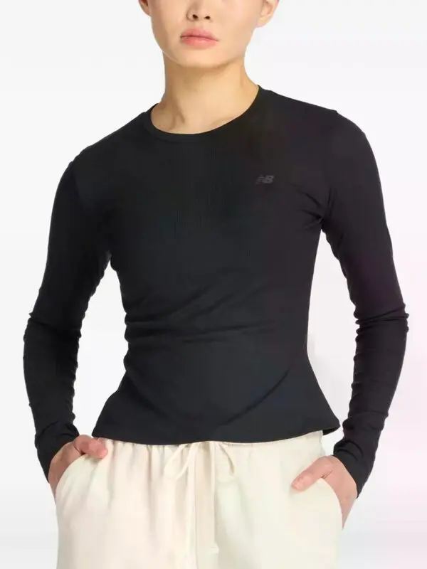 NEW BALANCE Ribbed Knit Long-sleeve T-shirt