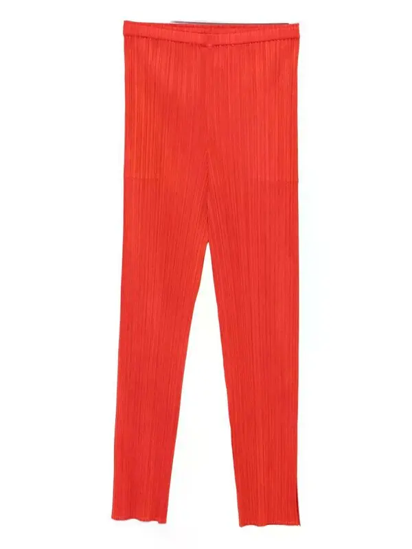 Issey Miyake Pleated Straight Leg Trousers