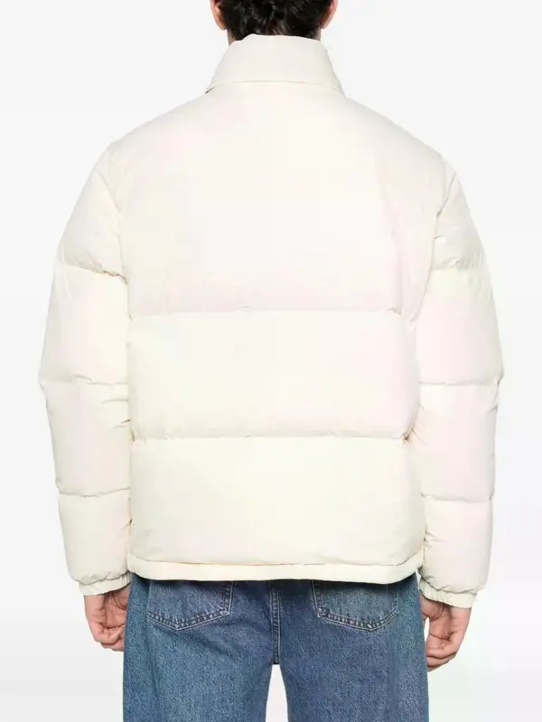 Lacoste Zip Puffer Coat - Neutrals