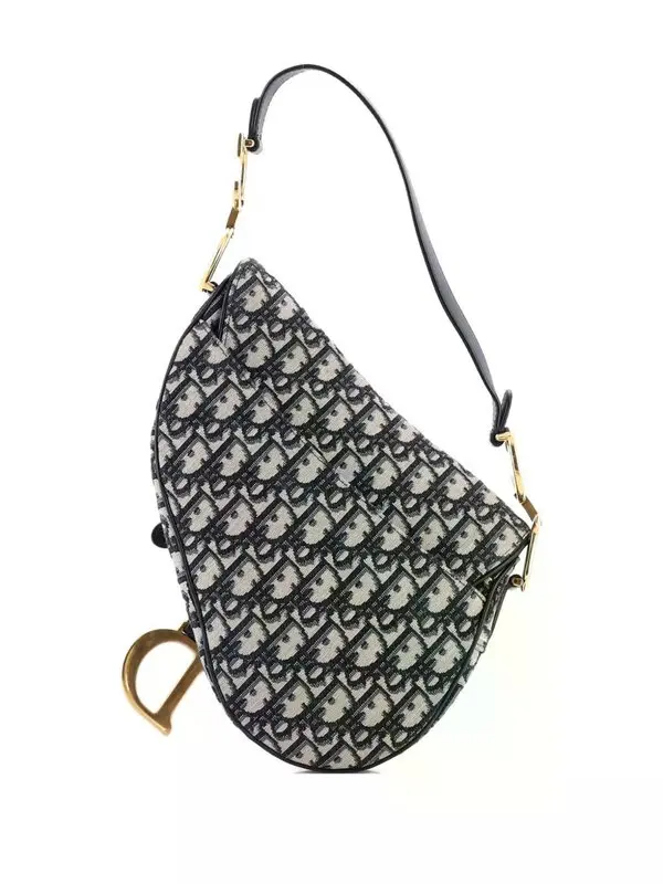 Dior Saddle Handbag Oblique Canvas - Blue