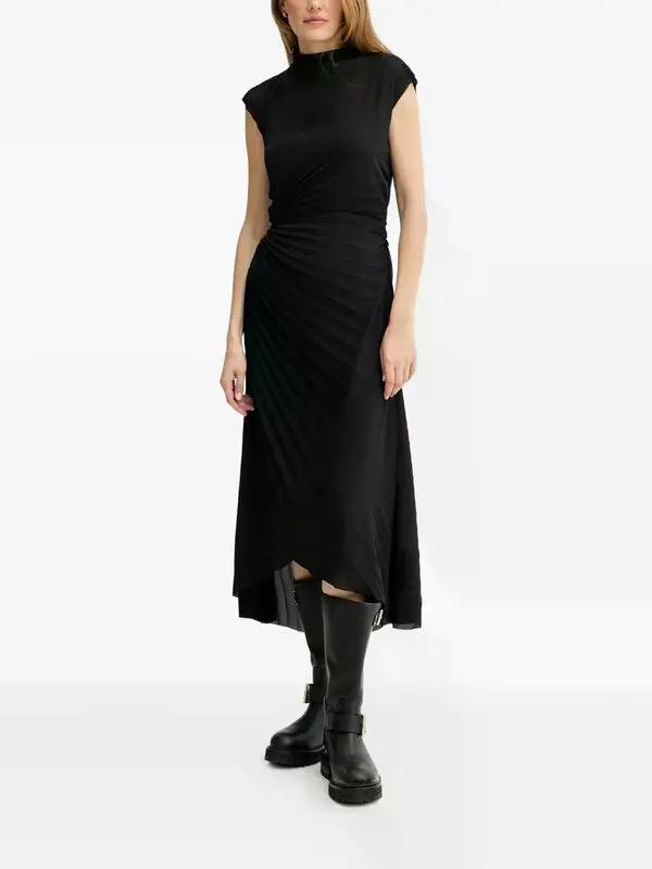 ALLSAINTS Rayanna Asymmetric Midi Dress