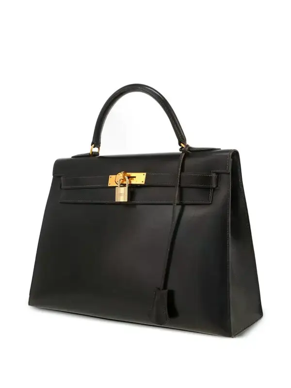Hermès 1993 Kelly 32 Removable-handle Handbag - Black