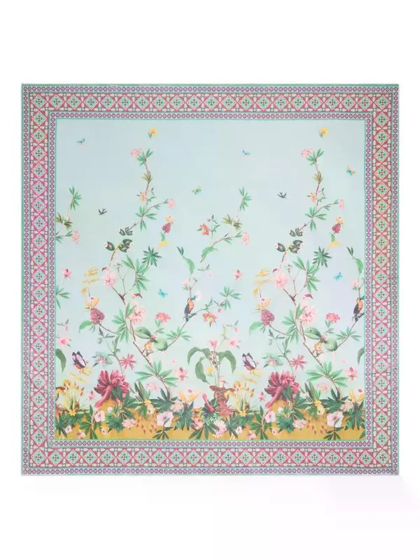 La DoubleJ Floral-print Border Pareo