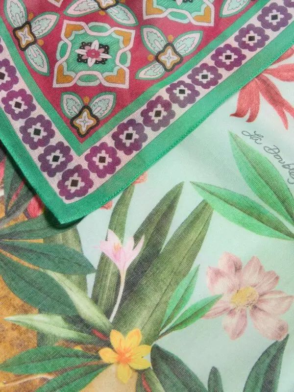 La DoubleJ Floral-print Border Pareo